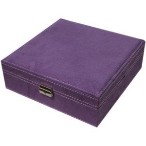 Storage & Organization | Purple Twolayer Lint Jewelry Box Organizer ...